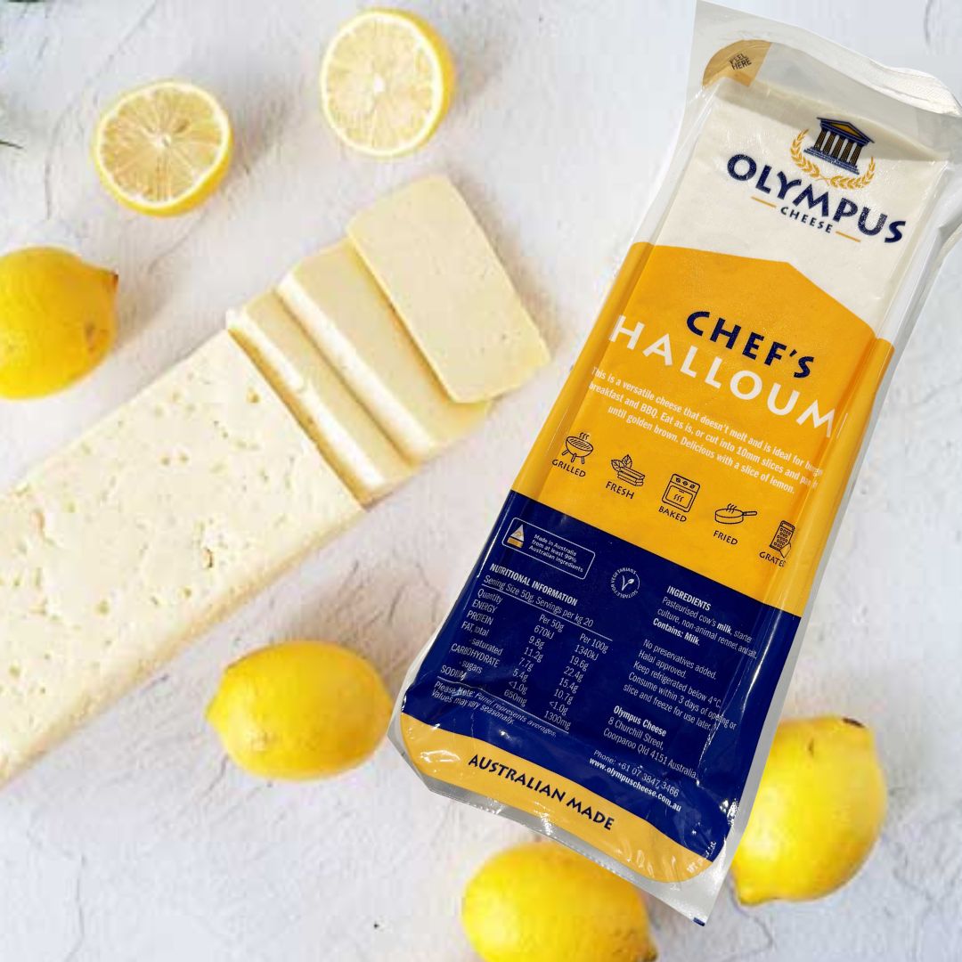 Olympus Halloumi Chef Block R/W Approx. 1KG – Tarago Cheese